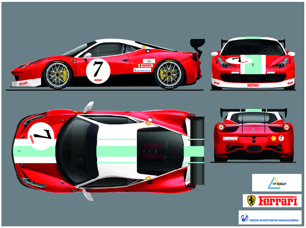 Classic ferrari race - Ride In Style: Ferrari Decal Design Competition